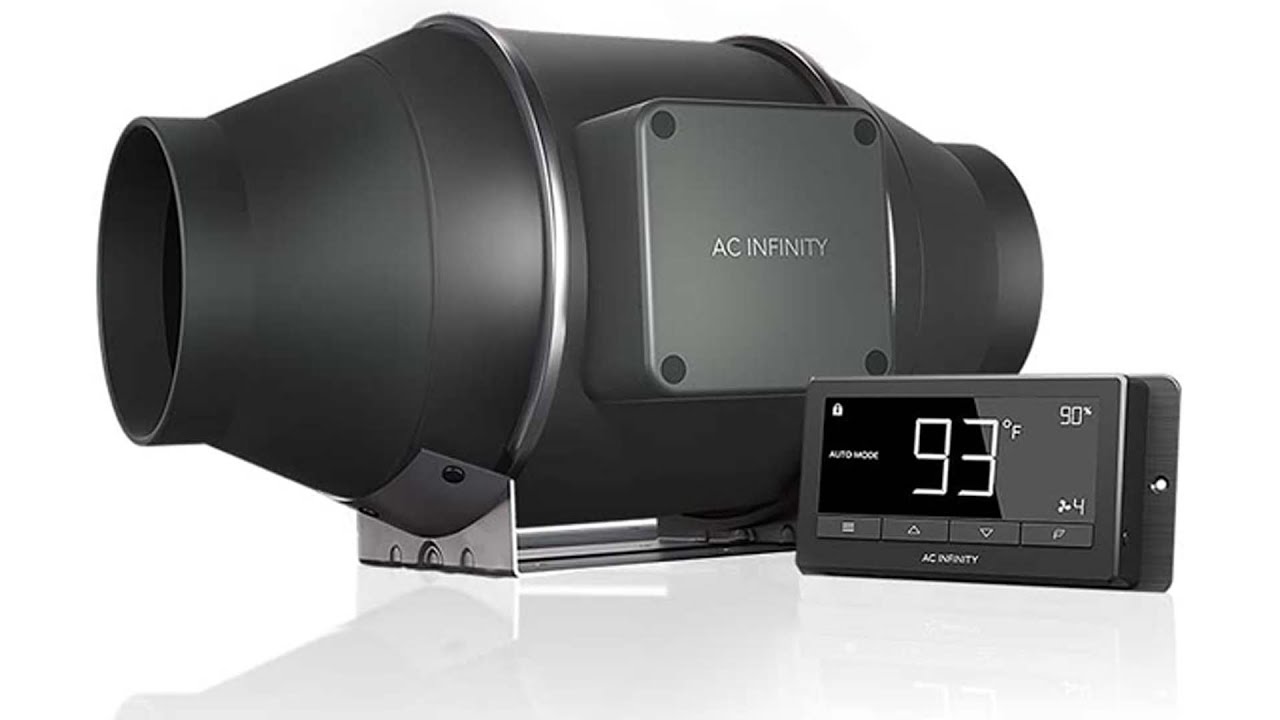 Best duct fans | AC Infinity CLOUDLINE T4 | Quiet 4” Inline Duct Fan with Temperature Humidity
