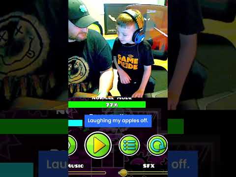 Kelan learns what LMAO means during a geometry dash live stream #geometrydash #gaming #gd