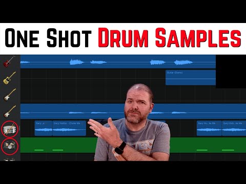 How to use ONE SHOT drum samples in GarageBand iOS