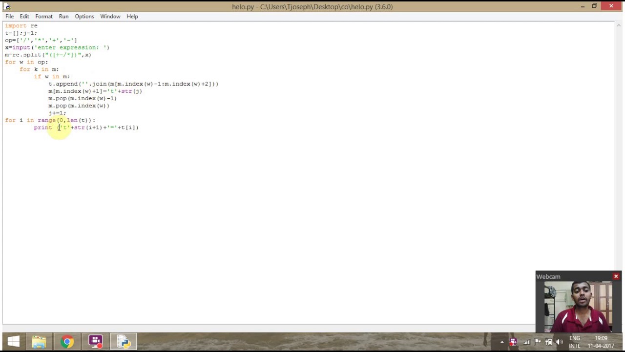 Compiler 10: Intermediate Code Generation