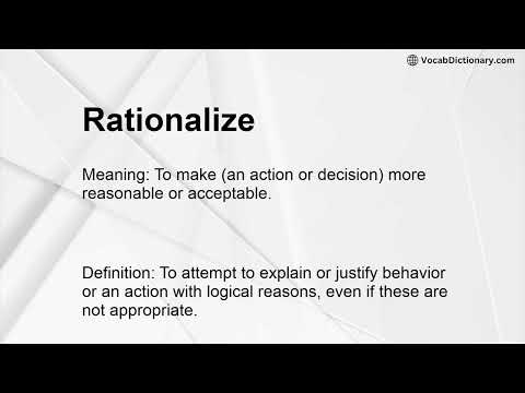Rationalize Meaning