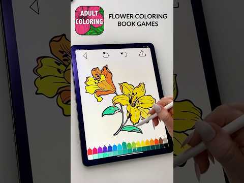Coloring Book For Adults FLOWER COLORING PAGES #coloring #adultcoloring#coloringflower #love #new