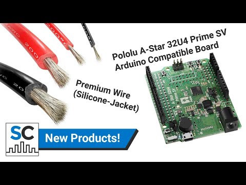 New Products: Pololu A-Star 32U4 Prime SV & Premium Silicone-Jacket Wire