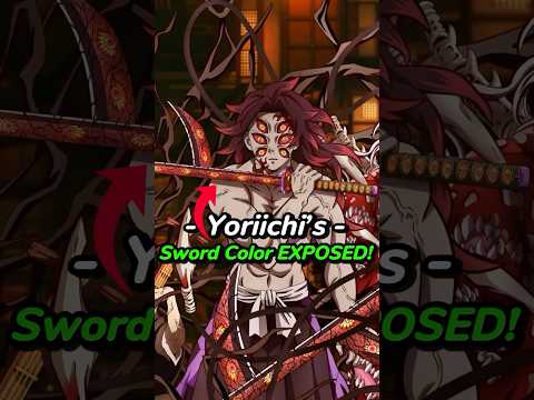 “The Real Color of Yoriichi’s Sword Revealed! | Demon Slayer Breakdown” #youtubeshorts #yoriichi