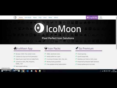 Icomoon - svg icon downloading