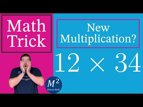 A Different Way to Multiply! 12x34=? | Minute Math Tricks - Part 30 #shorts