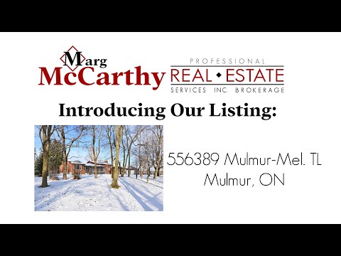 SOLD - 556389 Mulmur-Melancthon TL Mulmur, ON