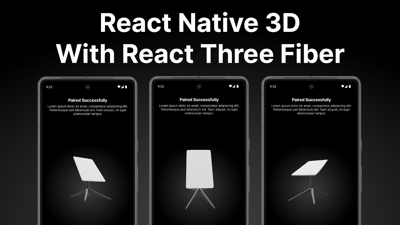 React Native 3D With React Three Fiber | Three.Js