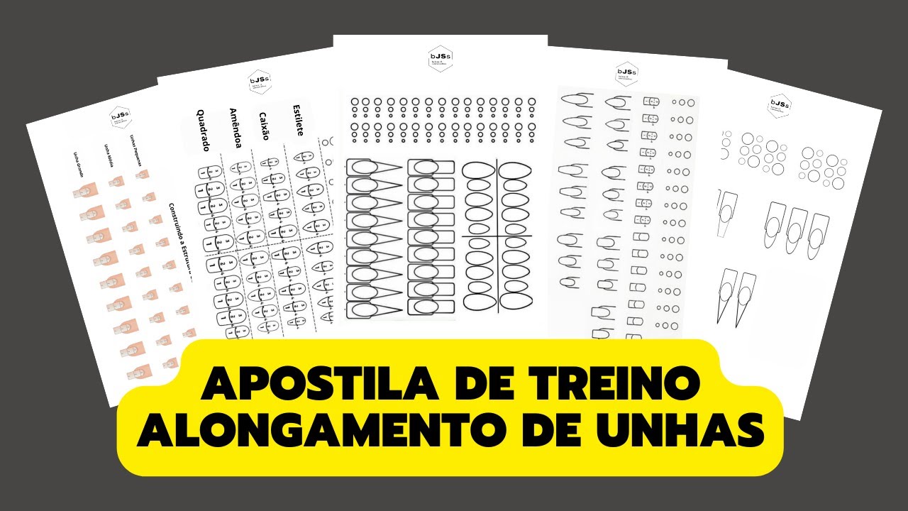 Apostila de Treino Alongamento de Unhas! Veja como adquirir