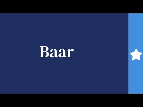 How to pronounce Baar | Somali pronunciation