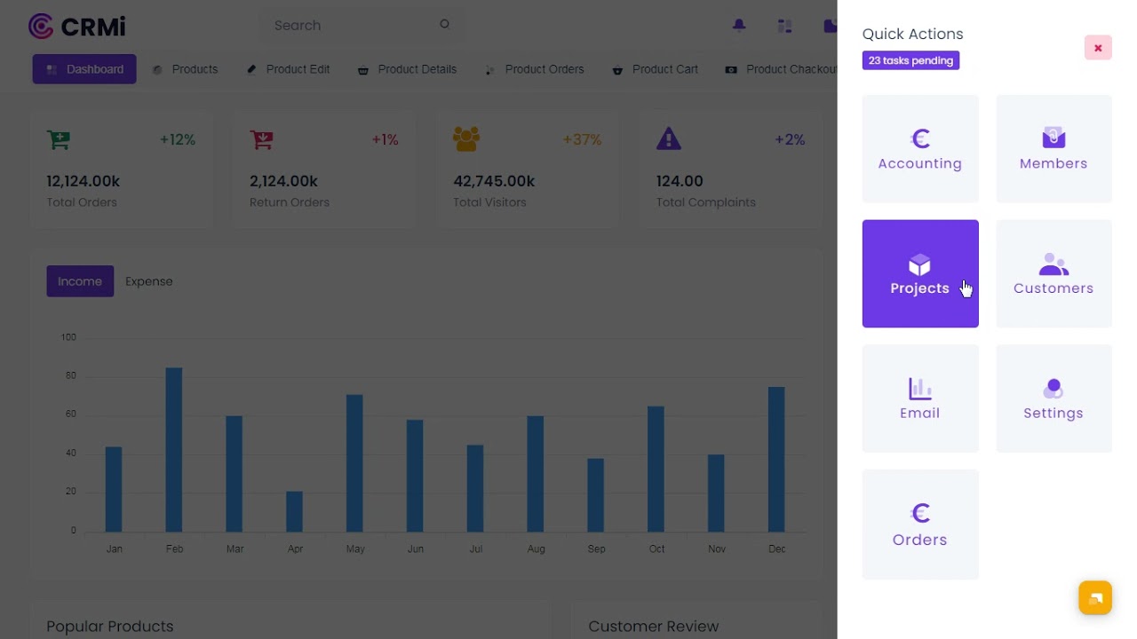 eCommerce Bootstrap Admin Panel Template Light LTR Theme
