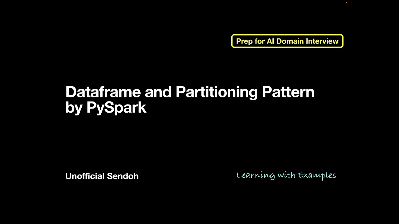 Dataframe and Partitioning Pattern by PySpark