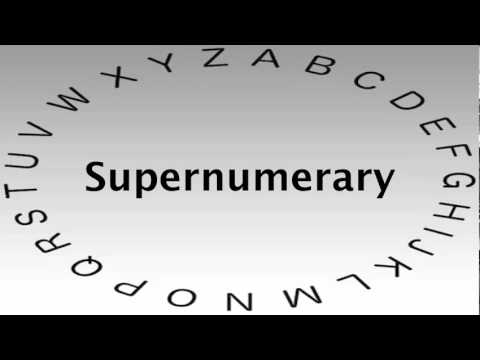 SAT Vocabulary Words and Definitions — Supernumerary