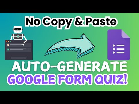 Auto Generate Google Forms with ChatGPT | Easy Tutorial | Save Time & Boost Productivity