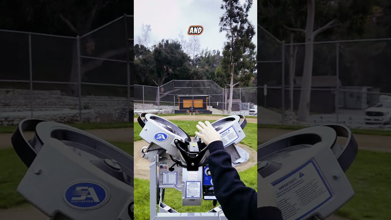 Nasty Curveballs and Fielding Drills with a Hack Attack Pitching Machine #baseball #pitchingmachine