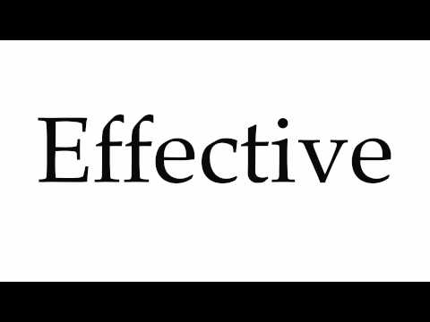 How to Pronounce Effective