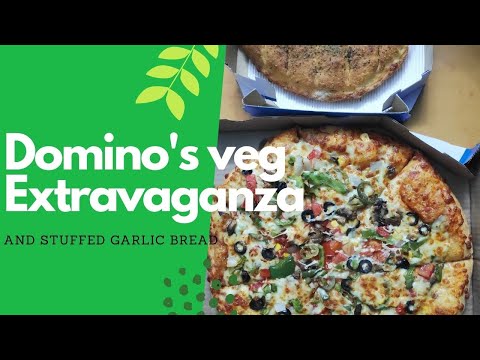 Domino's Veg Extravaganza | Domino's Pizza | Domino's Garlic Bread | Pizza | Domino's pizza review
