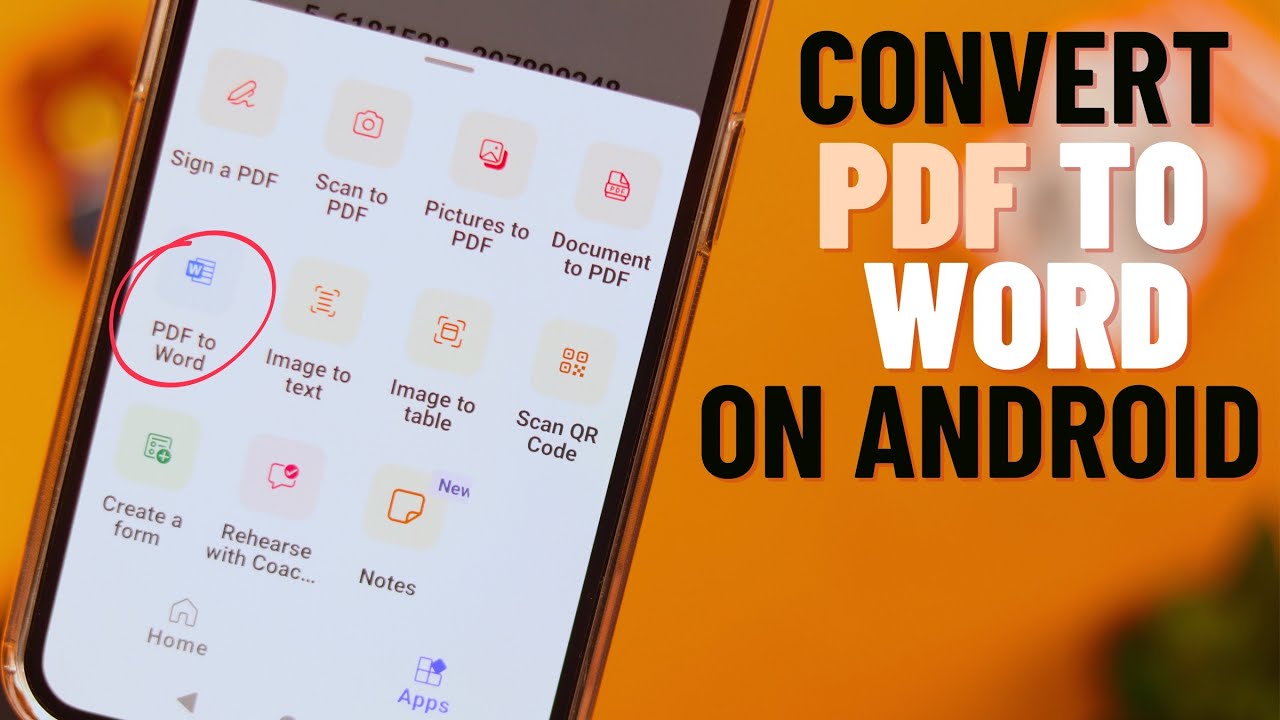 How To to Convert PDF to Word on Android! [Easiest Way]