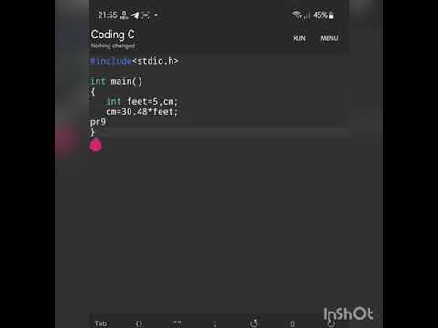 #c programming #feet to cm