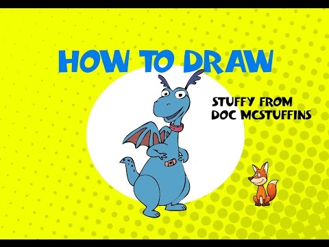 How to draw Stuffy from Doc McStuffins – STEP BY STEP GUIDE – DRAWING ...