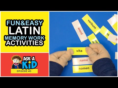 How to Memorize Latin Words - CC Review Game Ideas for Latin Memory Work - Ask A Kid EP. #3