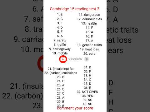 Cambridge 15 reading test 2 answers | Could urban engineers learn from dance? reading answer #shorts