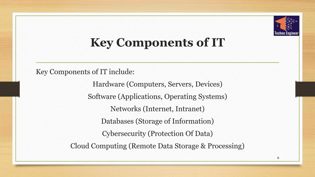 Introduction to Information Technology (IT) PPT| Easy Explanation| Key Components of IT