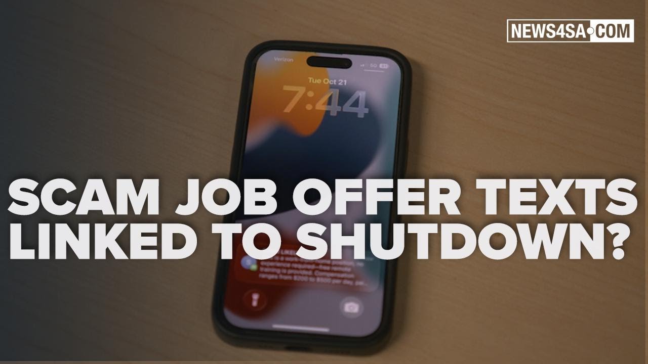 Job recruiting scam texts may be linked to government shutdown, according to expert
