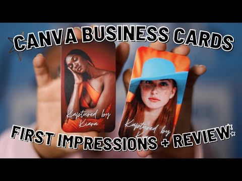 CANVA BUSINESS CARDS REVIEW! | HelloKeyy