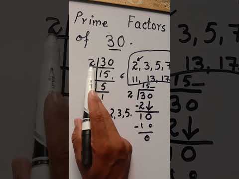 prime factors of 30 by prime factorisation method | lcm of 30 | factor of 30 | 30 lcm