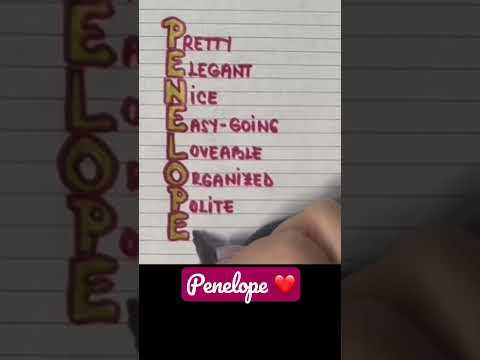 Meaning of the name PENELOPE #meaning #name #penelope