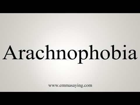 How To Say Arachnophobia