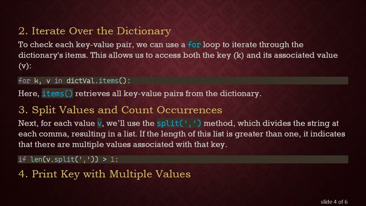 Efficiently Identify Keys with Multiple Values in a Python Dictionary