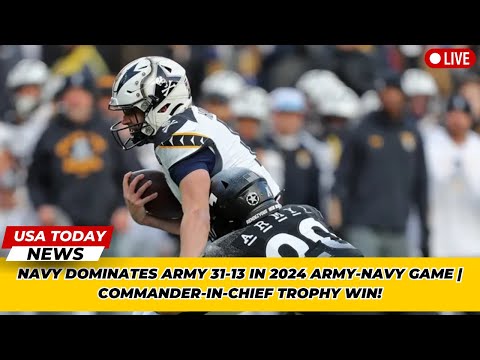 Navy Dominates Army 31-13 in 2024 Army-Navy Game | Commander-in-Chief Trophy Win! । USA TODAY NEWS