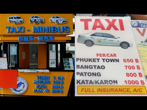 How to get an Airport Taxi at Phuket Airport in Phuket, Thailand (2025) (4K) Complete guide