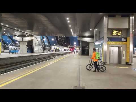 Fast train passing Reading Station