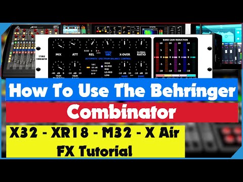 How To Use The Behringer Combinator - X32 XR18 Midas M32 - Combinator Tutorial Step by Step Guide