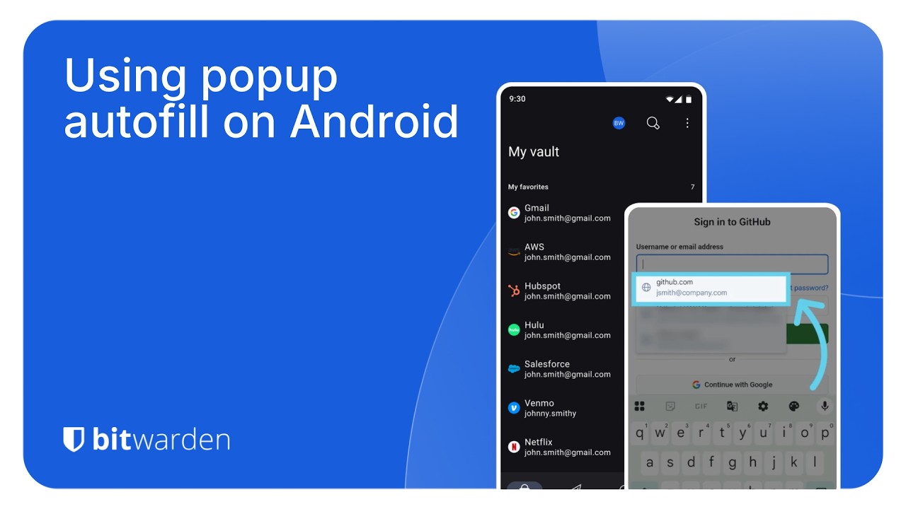 Using popup autofill on Android