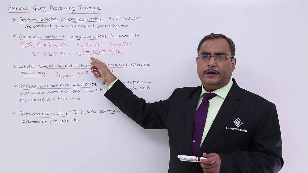 DBMS - General Query Processing Strategies