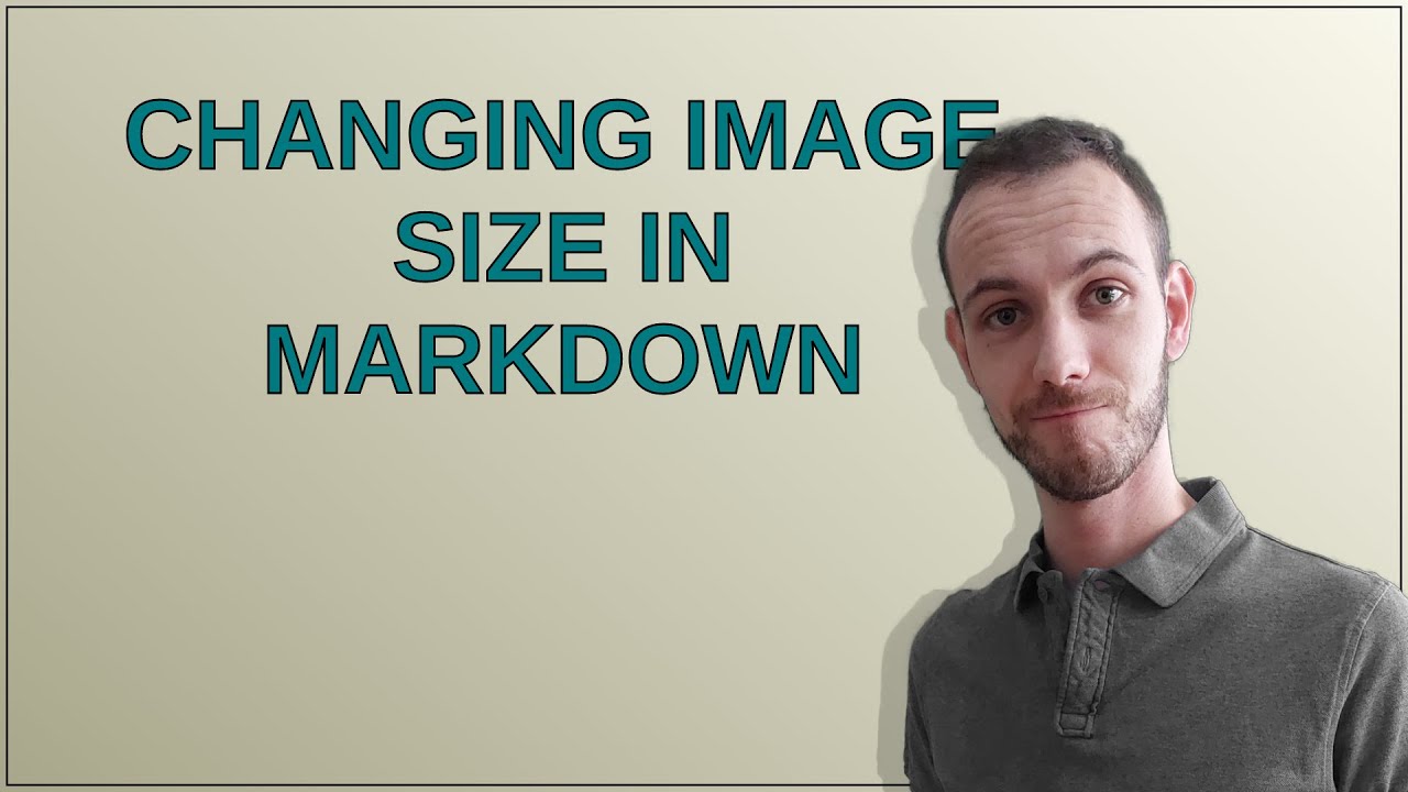 Changing image size in Markdown