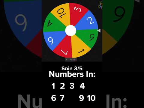 #3 | Choose a number from 1-10, and if the wheel lands on your numbers, you're out!