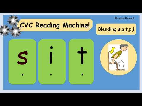 Blending s,a,t,p,i | SATPI words | Phonics Blending