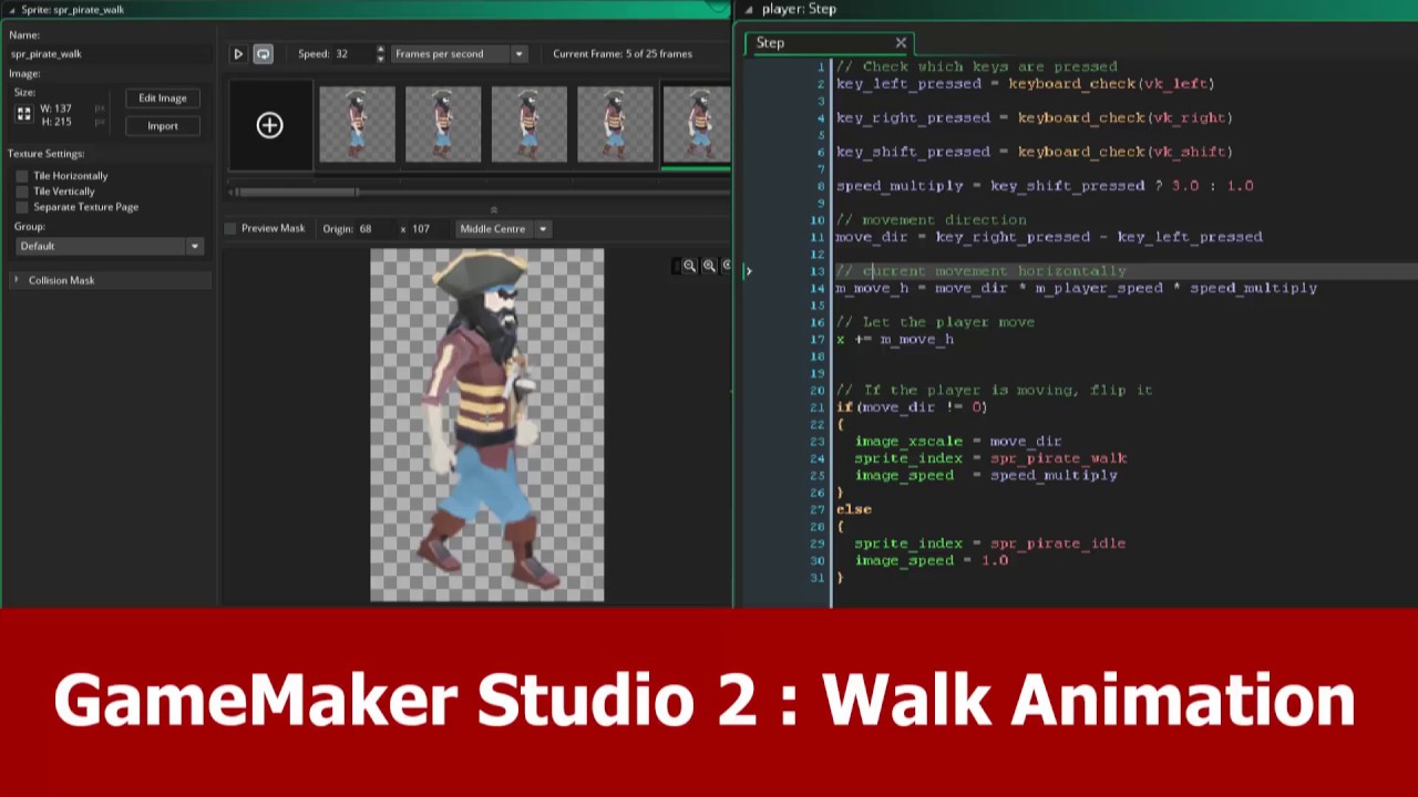 Game Maker Studio 2 Tutorial: Walk Animation