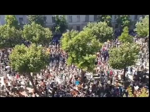 Demonstration Berlin 1 August zwischen 500.000 und 1 Millionen Teilnehmer