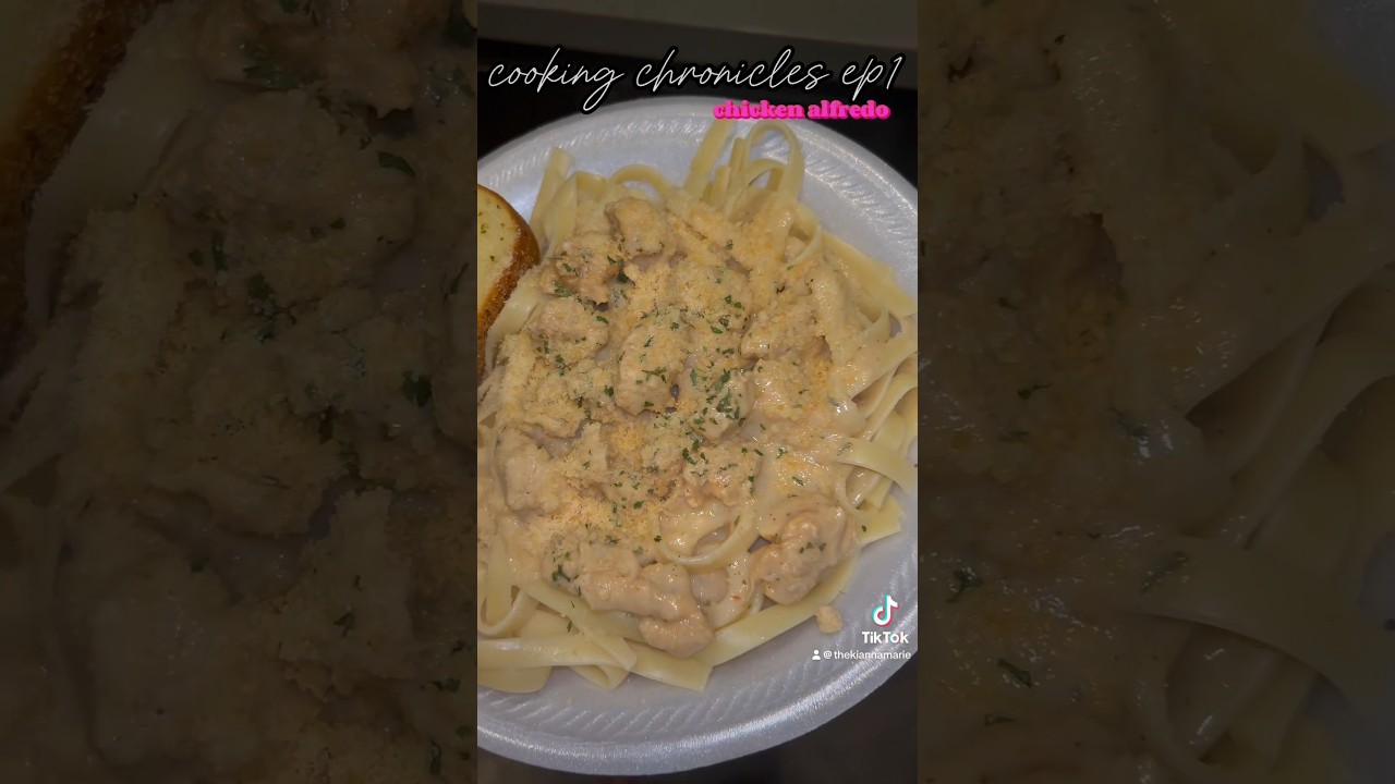 cooking is lowkey therapeutic for me😭🫶🏽 #chickenalfredo #cookingchronicles #fyp #explore #pasta