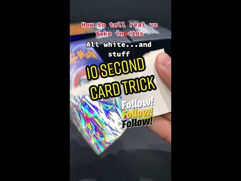 How to Tell Real vs Fake Pokemon Cards in Less Than 10 Seconds! #shorts
