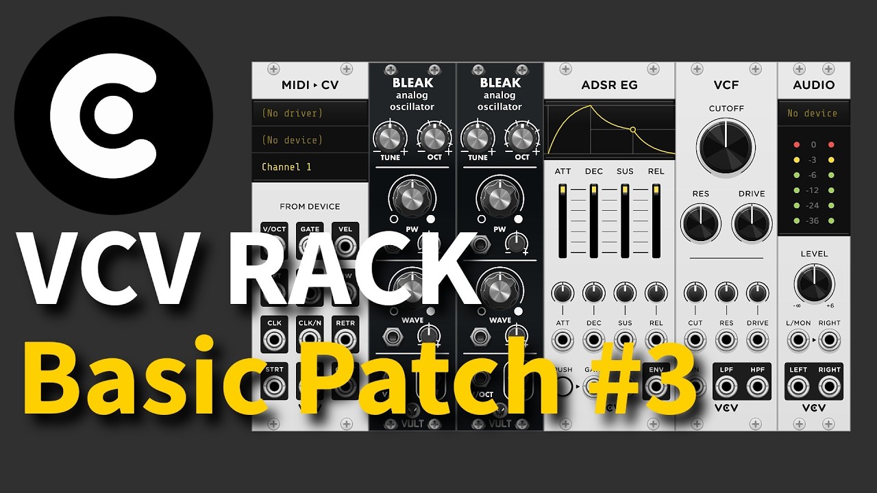 For beginners | Basic Patch #3 #vcvrack