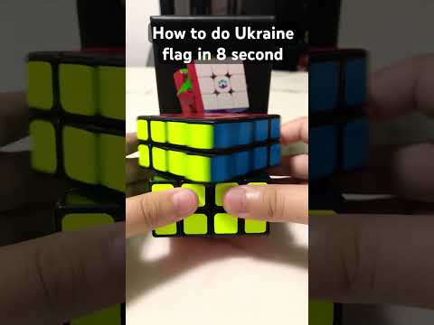 Learn to do Ukraine flag in 8 second