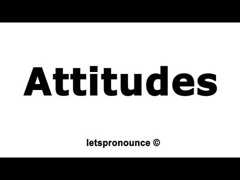 How to Pronounce Attitudes