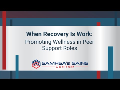 Promoting Wellness in Peer Support Roles